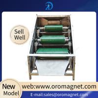 China 4-10T 3-Layer Magnetic Roller Separator 1.5KW 15000GS for Feldspar and Quartz Sand for sale
