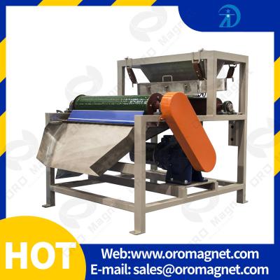 China Single Layer Dry Powder Magnetic Drum Separator 15000GS for Belt Conveyor φ150×1200mm for sale