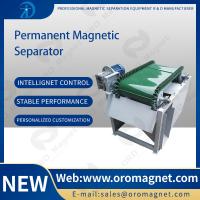 China Belt Conveyor Magnetic Separator Machine 150x1200mm Magnetic Roller 14000 GS for Quartz Sand Feldspar for sale