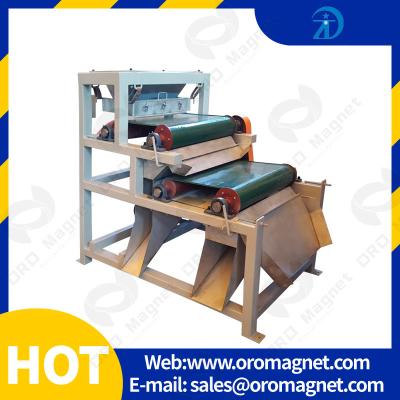 China Belt Conveyor Magnetic Separator with 12,000-15,000 GS Strength for Quartz & Plastic Particle Purification for sale