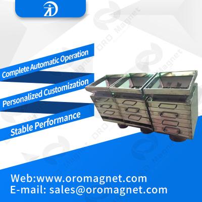 China 8-Layer Automatic Drawer Magnetic Powder Separator with 25mm Rods and 12,000GS Field Intensity for Mineral Processing for sale