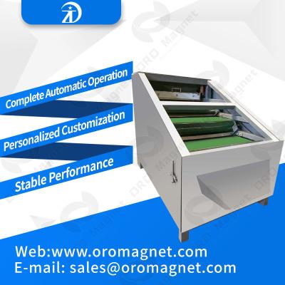 China Dry Process High Intensity Belt Type Magnetic Separator With Double Rollers by Conveyor for sale