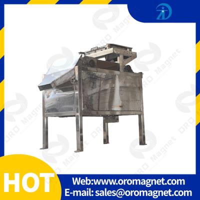 China Stainless Steel Slon Magnetic Separator 150mm Roller 15000GS Automatic Iron Removal System for sale