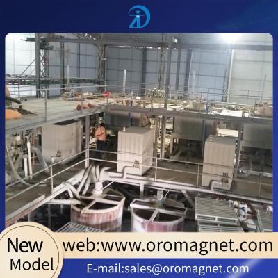 China Water Cooling Wet High Intensity Magnetic Separator 5T for Kaolin Quartz Feldspar Iron Removal for sale