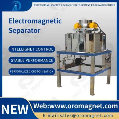 China Industrial Electromagnetic Powder Separator 30000 Gauss for Quartz Dry Powder for sale