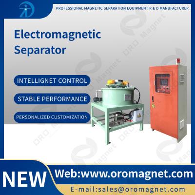 China Feedstock Dry Magnetic Separator for Graphite Sand Water and Oil Double Cooling 380V 3KW for sale