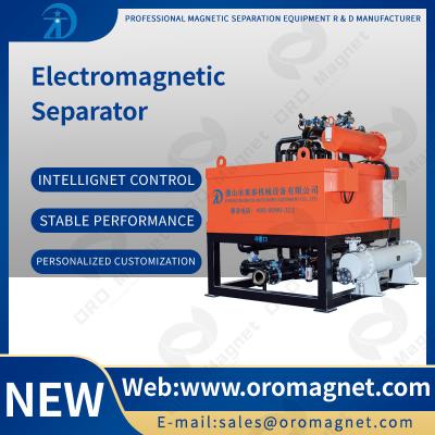 China Coltan Processing Plant Wet Magnetic Ore Separator / Self Cleaning Magnetic Separator ceramic slurry for sale