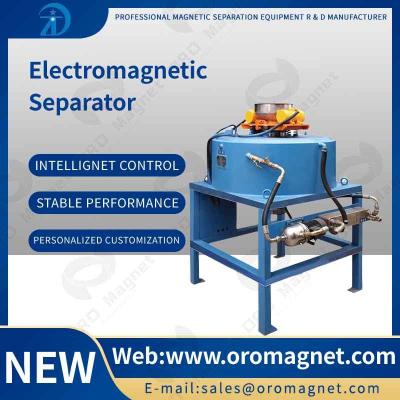 China Dry Magnetic Separator Machine 2T for Micro Iron Powder Quartz Feldspar Sand Removal for sale