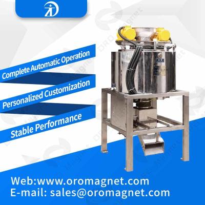 China Dried Powder Electromagnetic Iron Remover 20000 Gauss for Quartz Feldspar Plastic Particles for sale