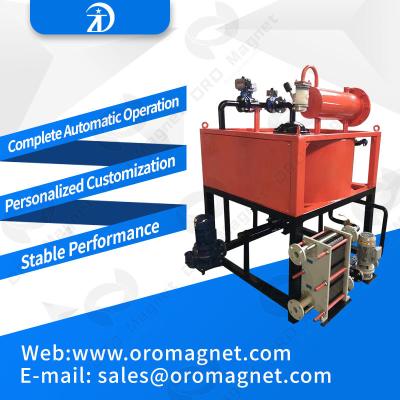 China Water Cooling Magnetic Separator Iron Remover 2T for Non-Metallic Ceramic Slurry for sale