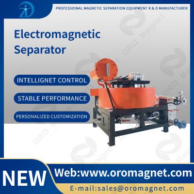 China Automatic 3T Dry Magnetic Separator with Water/Oil Cooling for Feldspar Powder Processing 380V 15KW for sale