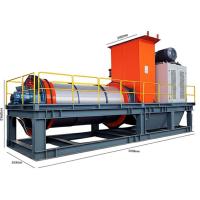 China High Capacity Magnetic Separator Machine 5-10T/H 2300x2300x3200mm Circulating Running for sale