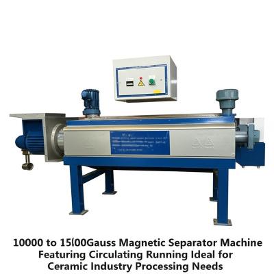China 10000 to 15000Gauss Magnetic Separator Machine Featuring Circulating Running Ideal for Ceramic Industry Processing Needs for sale