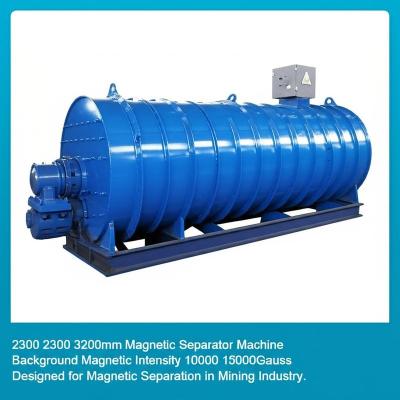 China Magnetic Separator Machine 2300x2300x3200mm 10000-15000 Gauss Copper Coil Mining for sale