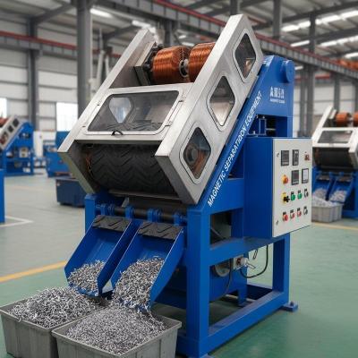 China Customized Voltage Electromagnetic Separator 44 Magnets Automatic Ferrous Metal Separation for sale