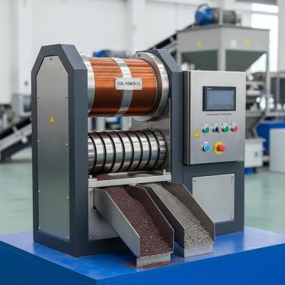 China Low Maintenance Dry Magnetic Separator Featuring Coil Power 11 Suitable for Magnetic Separation in Mining and Material Processing for sale