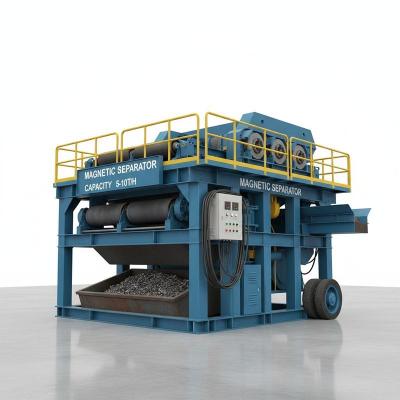China Magnetic Separator Machine 5-10 T/H Capacity 10000-15000 Gauss Mining Industry for sale