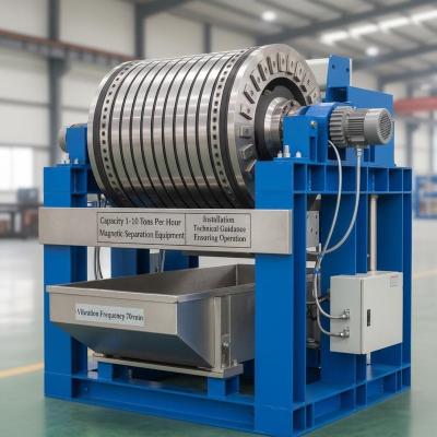China Magnetic Separation Equipment 1-10 TPH 70rmin Vibration Frequency with Installation Guidance for sale