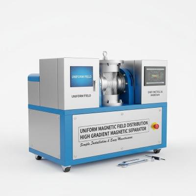 China High Gradient Magnetic Separator Vertical Magnetic Field 15000 Gauss Permanent Plate Magnet Machine for sale