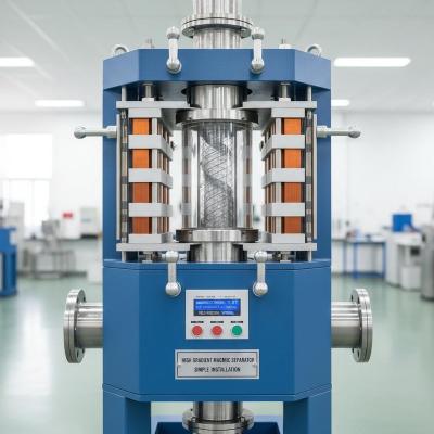 China Vertical Magnetic Field Direction High Gradient Magnetic Separator Featuring Simple Installation and High Magnetic Strength for Separation for sale