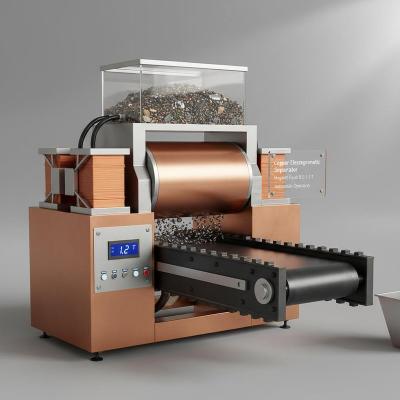 China Electromagnetic Separator 44 Magnets 0.5-1.5 Tesla Oil Cooling Automatic Operation for sale