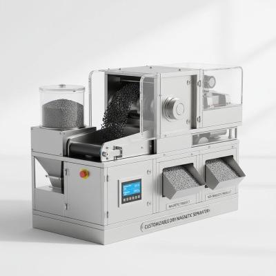 China Customizable Dry Magnetic Separator 1-20 TPH Capacity 99% Separation Efficiency Low Maintenance for sale