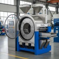 China Circular Dry Magnetic Separator 1-20 TPH Strong Magnetic Field for Material Recovery for sale