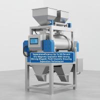 China Dry Magnetic Separator 99% Efficiency 11 Coil Power Strong Magnetic Field Circular Design for sale