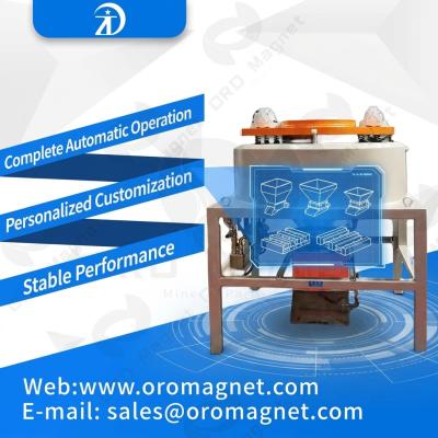 China Magnetic Separator Machine 10000-15000 Gauss 5-10 TPH Copper Coil Industrial Mining for sale