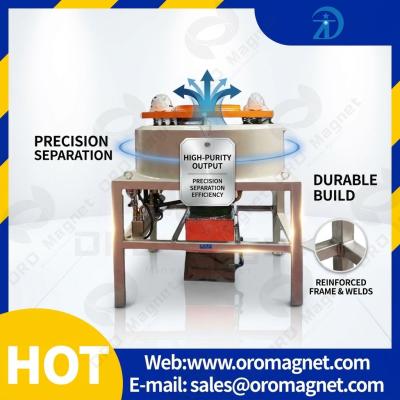 China Magnetic Separator Machine 20-325 Mesh 10000-15000 Gauss Copper Coil 5-10T/H for sale
