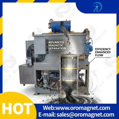 China 150 Kg Magnetic Separation Equipment 70rmin Vibration Frequency 1-10 TPH Capacity for sale