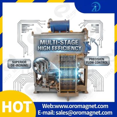 China Magnetic Separation Equipment 150kg 1-10 TPH Capacity 70r/min Vibration Frequency for sale