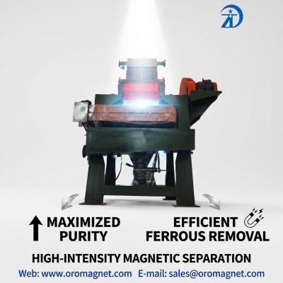 China High Gradient Magnetic Separator Vertical Magnetic Field 15000 Gauss Wet Plate Type for Iron Removal for sale