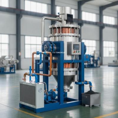 China Electromagnetic Separator 500 Kg/h PLC Controlled Water Oil Double Cooling 220V for sale