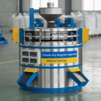 China Circular Dry Magnetic Separator 15000 Gauss 99% Efficiency for Iron Ore Beneficiation for sale