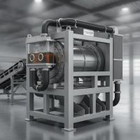 China Dry Magnetic Separator Circular 15000 Gauss Customizable for Iron Ore Beneficiation Plant for sale