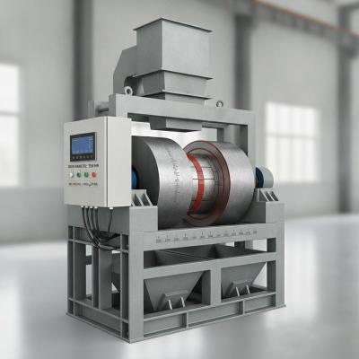 China Dry Magnetic Separator 500-2000mm Drum Diameter 15000 Gauss Oil Cooling Customizable for sale