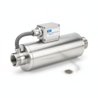 China 380V Permanent Magnetic Separator Built with Thread Connection Mode and 304SS Shell Material Ensuring Magnetic Separation for sale