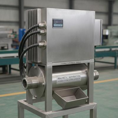 China Natural Cooling Auto Iron Unloading Permanent Magnetic Separator Working Voltage 380V Connection Mode Thread Designed for and Magnetic Separation for sale