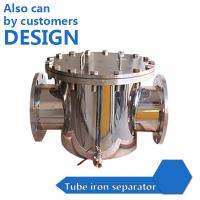 China Manual Magnetic Separator Stainless Steel Pipeline Iron Remover 12000GS for Ceramic Glaze 13-800mm for sale