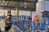 China Low Alloy Tube Forming Machine for Square Tube Production 31.8-88.9mm OD at 100 m/min Speed for sale