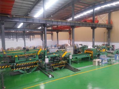 China PLC Controlled Electric Cut To Length Line - 28 Ton Capacity, 1-6mm Thickness, 1600-2000mm Width for sale