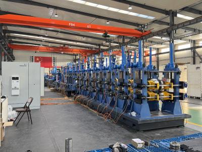 China BIS Standard Steel Pipe Production Line 88.9-219mm OD with 50m/min Welding Speed for Construction and Industrial Tubes for sale