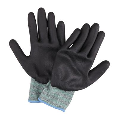 China Wholesale cheap safe industrial nitrile rubber gloves of palm black waterproof  nitrile gloves for repair work for sale