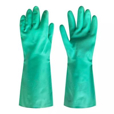 China Garden Work Smooth Safe Nitrile Coated Gloves Hand Protection for sale
