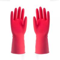 China 3/4 Half chemical resistant nitrile gloves Oil Polyester Lining for sale
