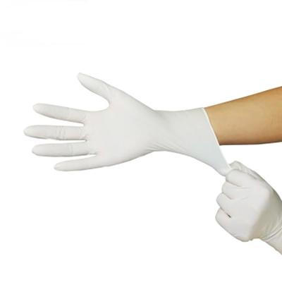 China Sterile Disposable Medical Latex Gloves Powder Free 260mm for sale