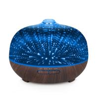China Indoor 3D Glass 6H 300ml Aroma Diffuser Ultrasonic Humidifier for sale