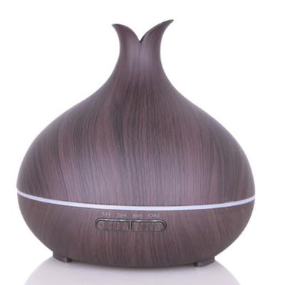 China ISO9001 2.4MHZ Wood Grain Aroma Diffuser 400ML Air Freshener for sale