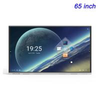 China 65 Inch UHD 4K Smart White Board Dual System Interactive Flat Panel For Classroom Education for sale